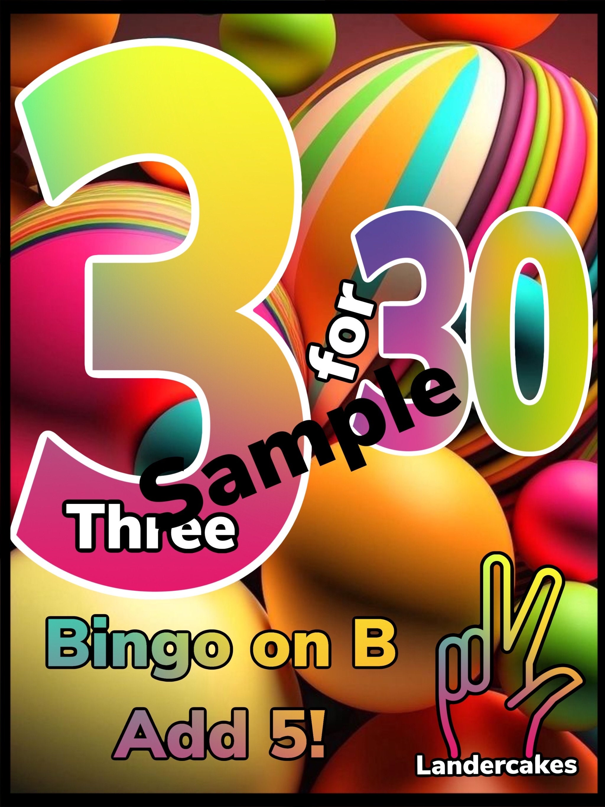 5 Boards Total Straight Bingo Downloadable Bingo Board - Etsy