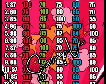 Pick Your Prize Bingo Board - Etsy