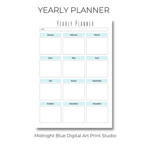 2024 Printable Yearly Planner, Undated Planner, New Year Planner 2024 ...