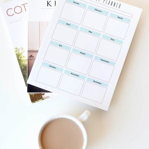 2024 Printable Yearly Planner, Undated Planner, New Year Planner 2024 ...