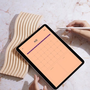 Peach Fuzz Minimalist Calendar 2024, Calendar Planner With All Months ...