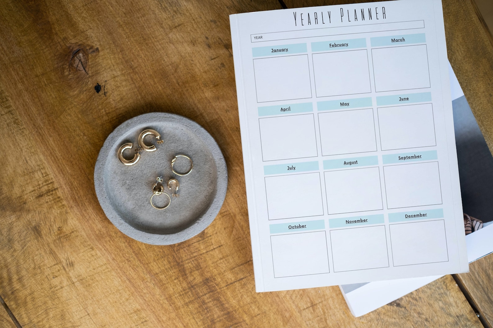 2024 Printable Yearly Planner, Undated Planner, New Year Planner 2024 ...