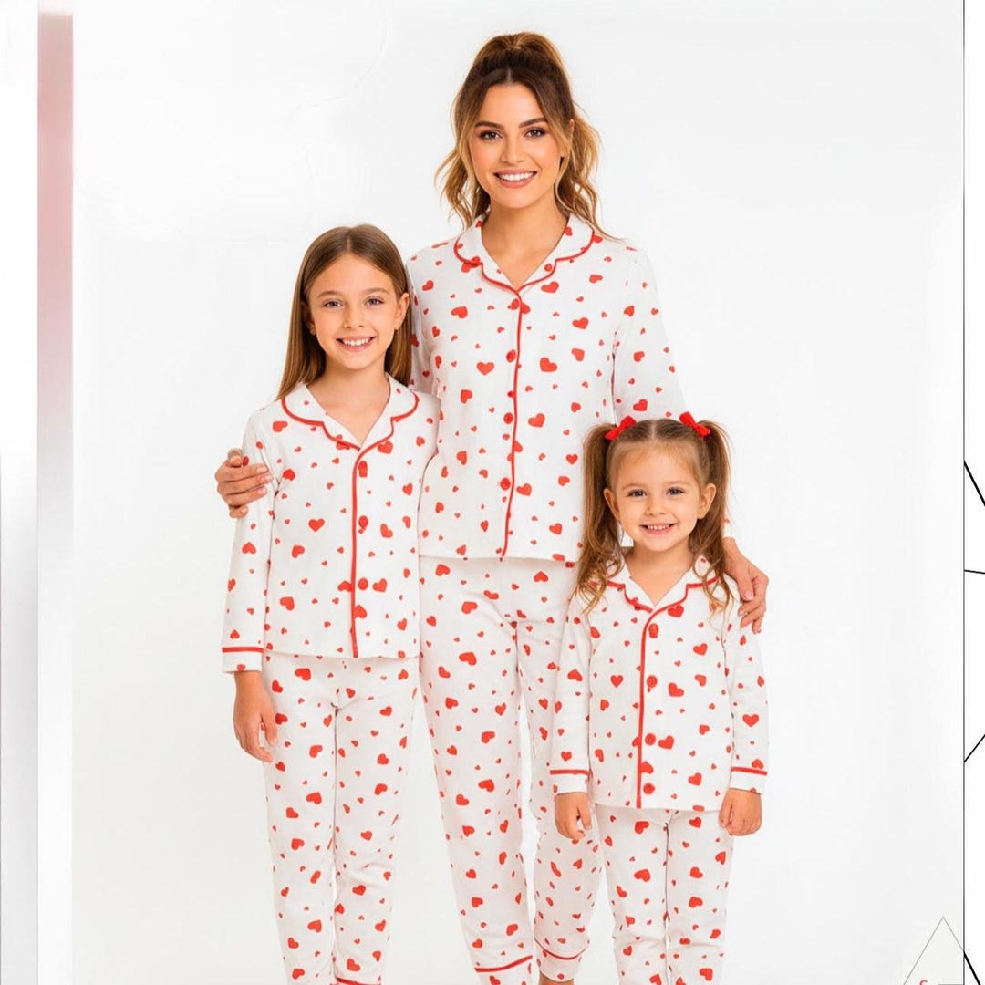 Mother Daughter Pajama Set, Matching Family Pajamas, Mom and Girl ...