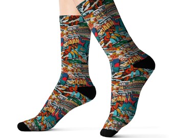 Super Hero Socks - Etsy