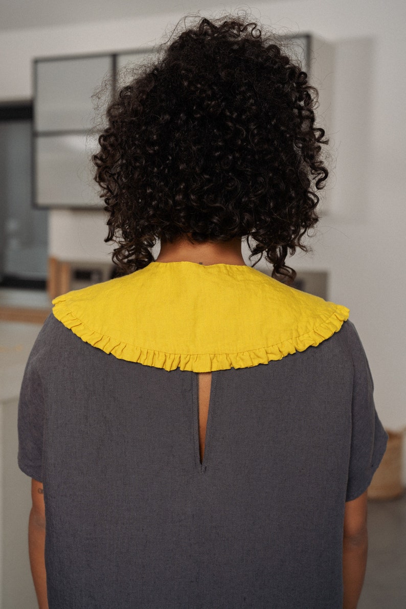 Peter Pan Linen Collar Vintage Inspired Linen Collar Detachable Linen ...