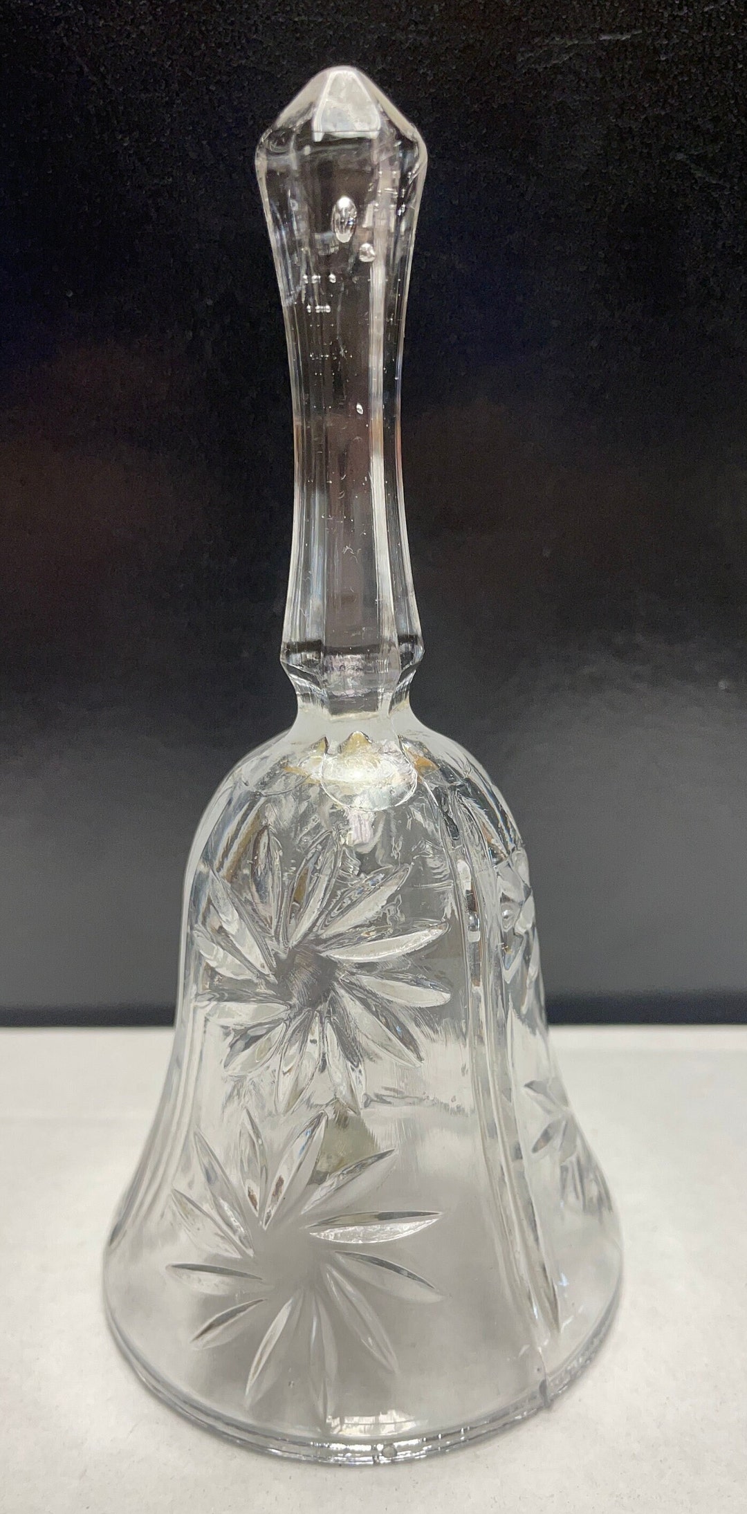 Vintage Pinwheel Collectible Glass Bell - Etsy