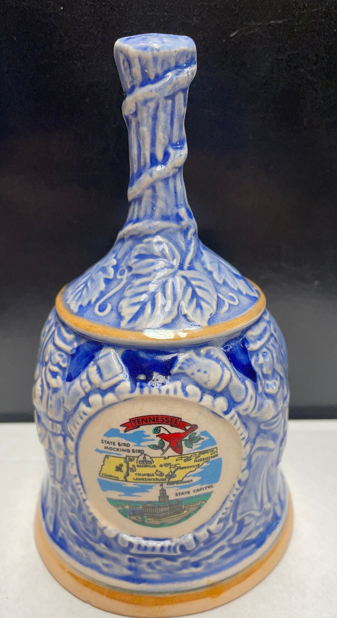 Vintage Blue and Gold Tennessee State Souvenir Collectible Bell - Etsy