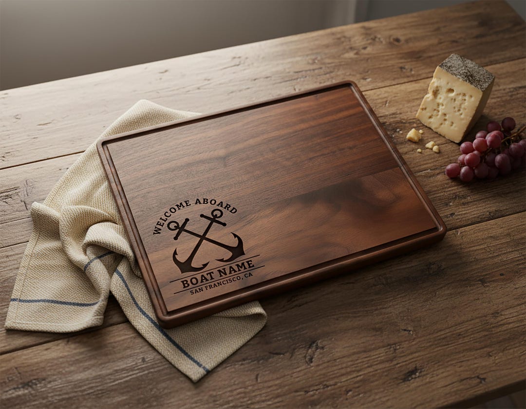 Boat Gift Boat Accessories Personalized Boat Name Engraved Cutting ...