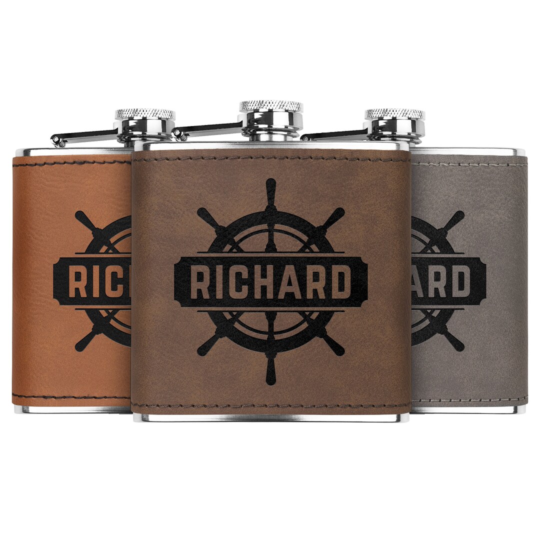 Personalized Flask for Men Laser Engraved Flask Groomsman Gift for Him ...