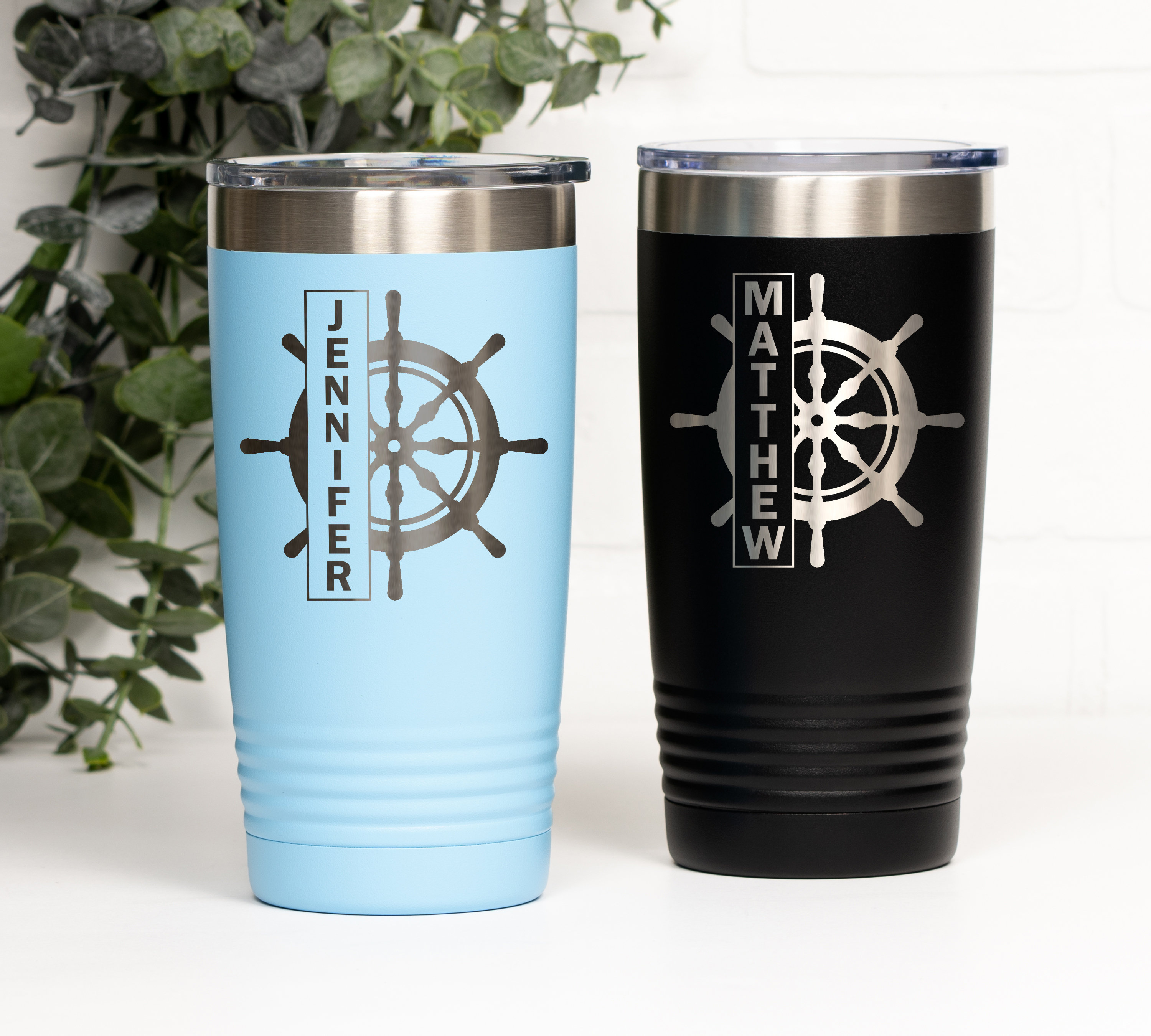 Personalized Nautical Tumbler, Boat Gift, Boat Accessories, Captain ...