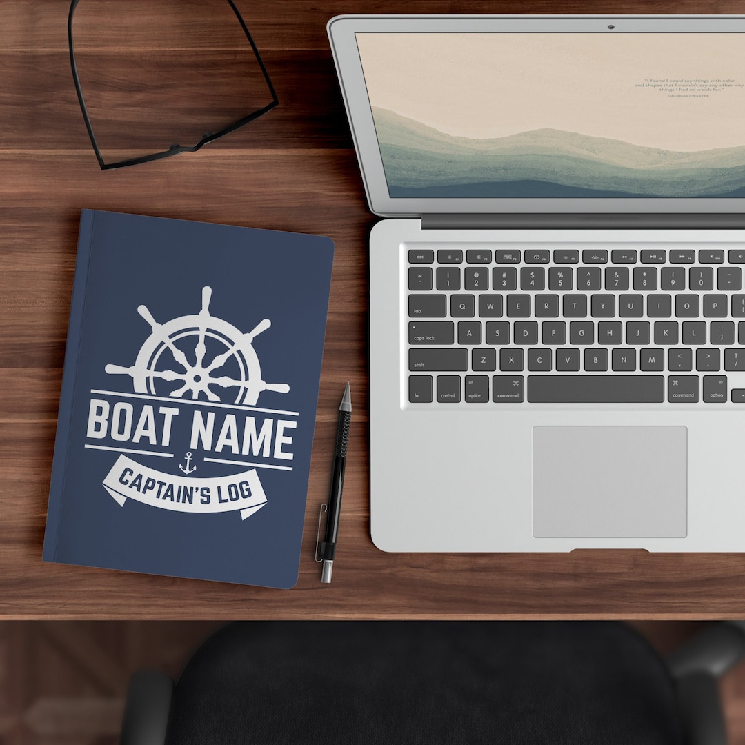 Personalized Boat Log Book Boat Accessories Captain's Log Journal Boat ...