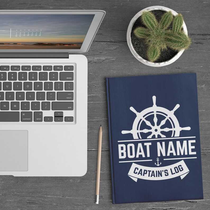Personalized Boat Log Book Boat Accessories Captain's Log Journal Boat ...