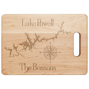 Custom Lake Cutting Board Lake House Decor Personalized Engraved ...