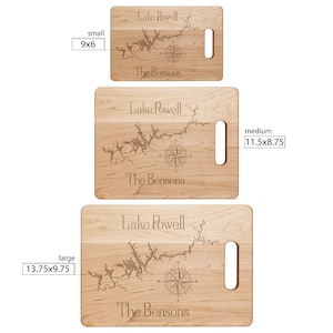 Custom Lake Cutting Board Lake House Decor Personalized Engraved ...