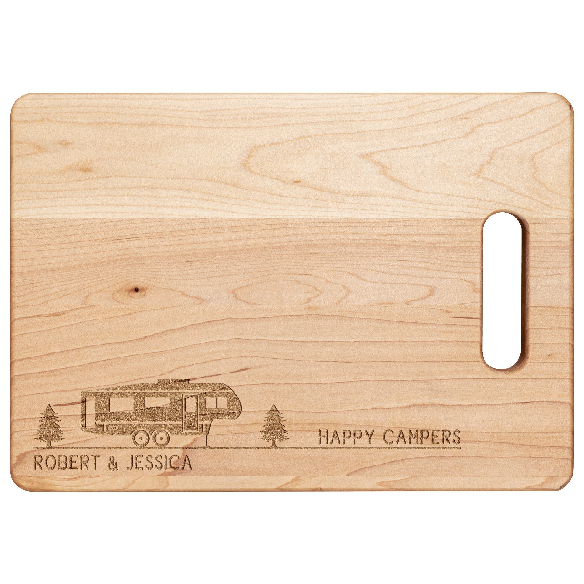 Happy Campers Rv Gifts Personalized Cutting Board Rv Decor - Etsy