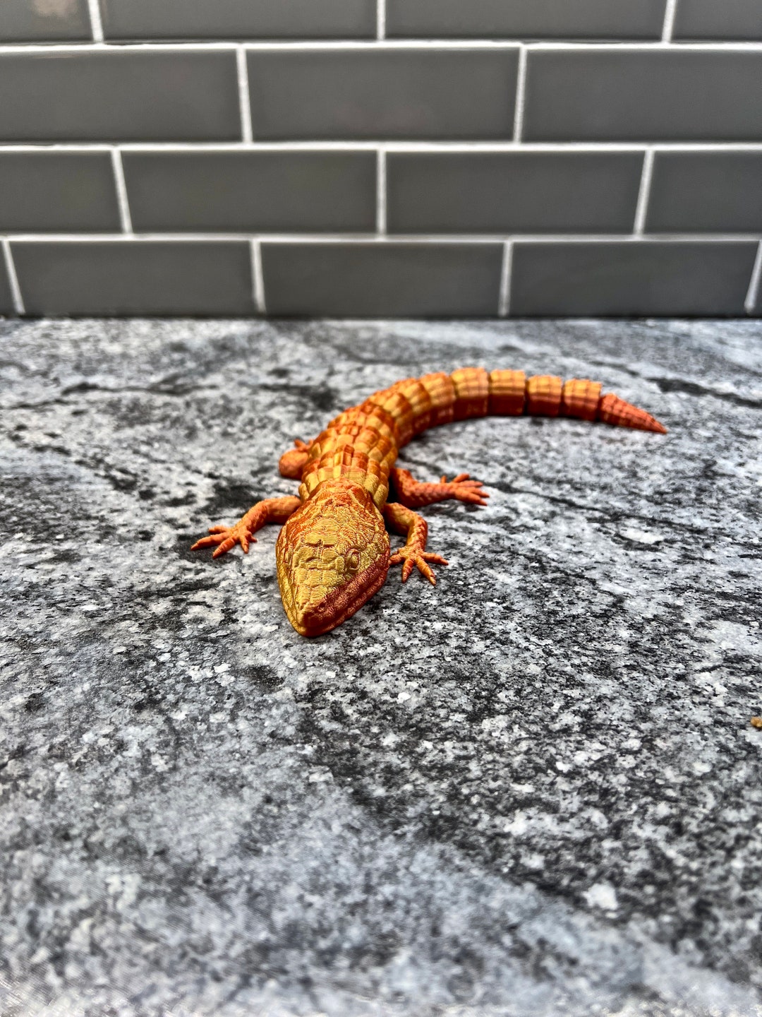 Articulated Reptile Lizard Fidget Toy Unique Gift Idea - Etsy