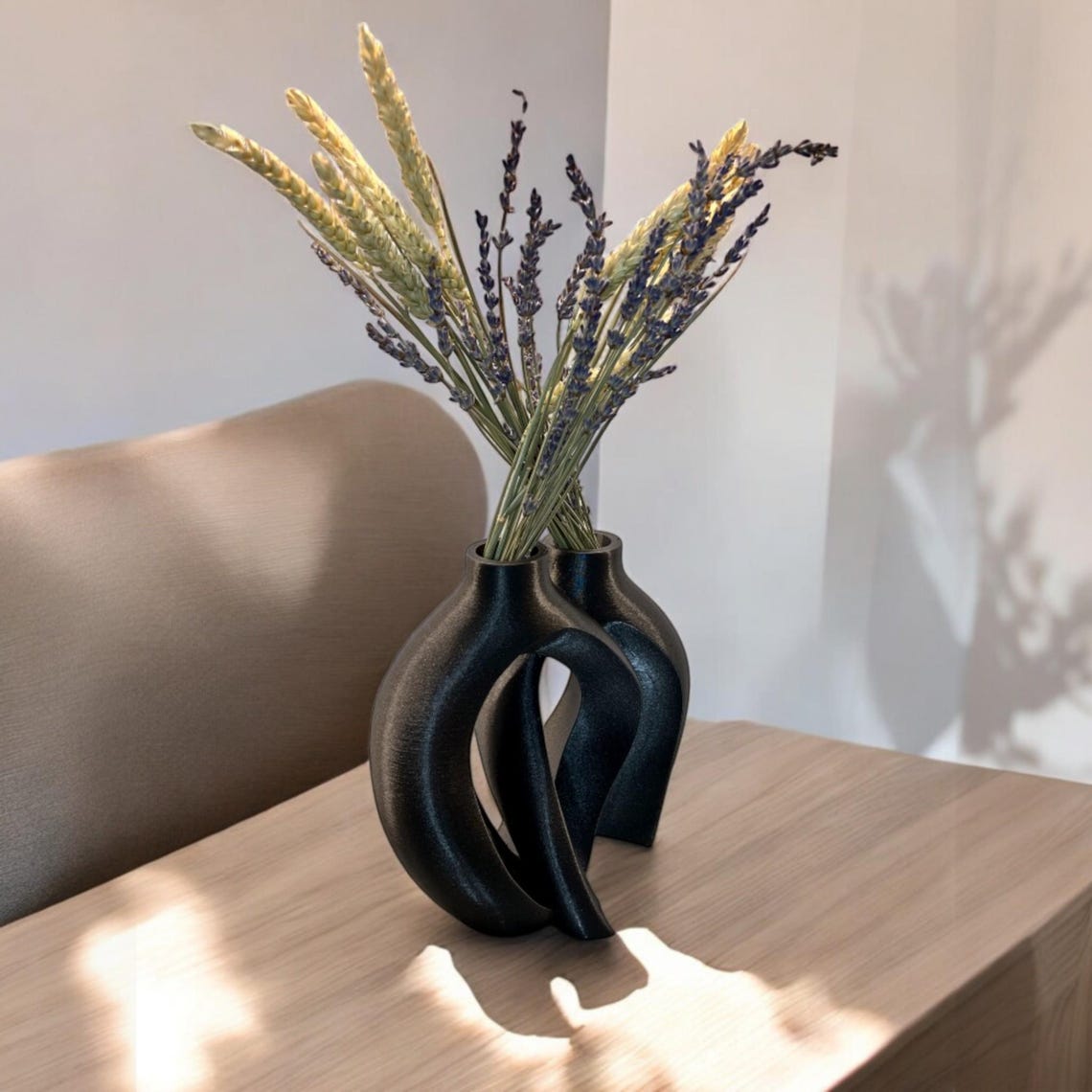 Unique Vase Circular Modern & Minimalist, Vase for Dried Flowers and ...