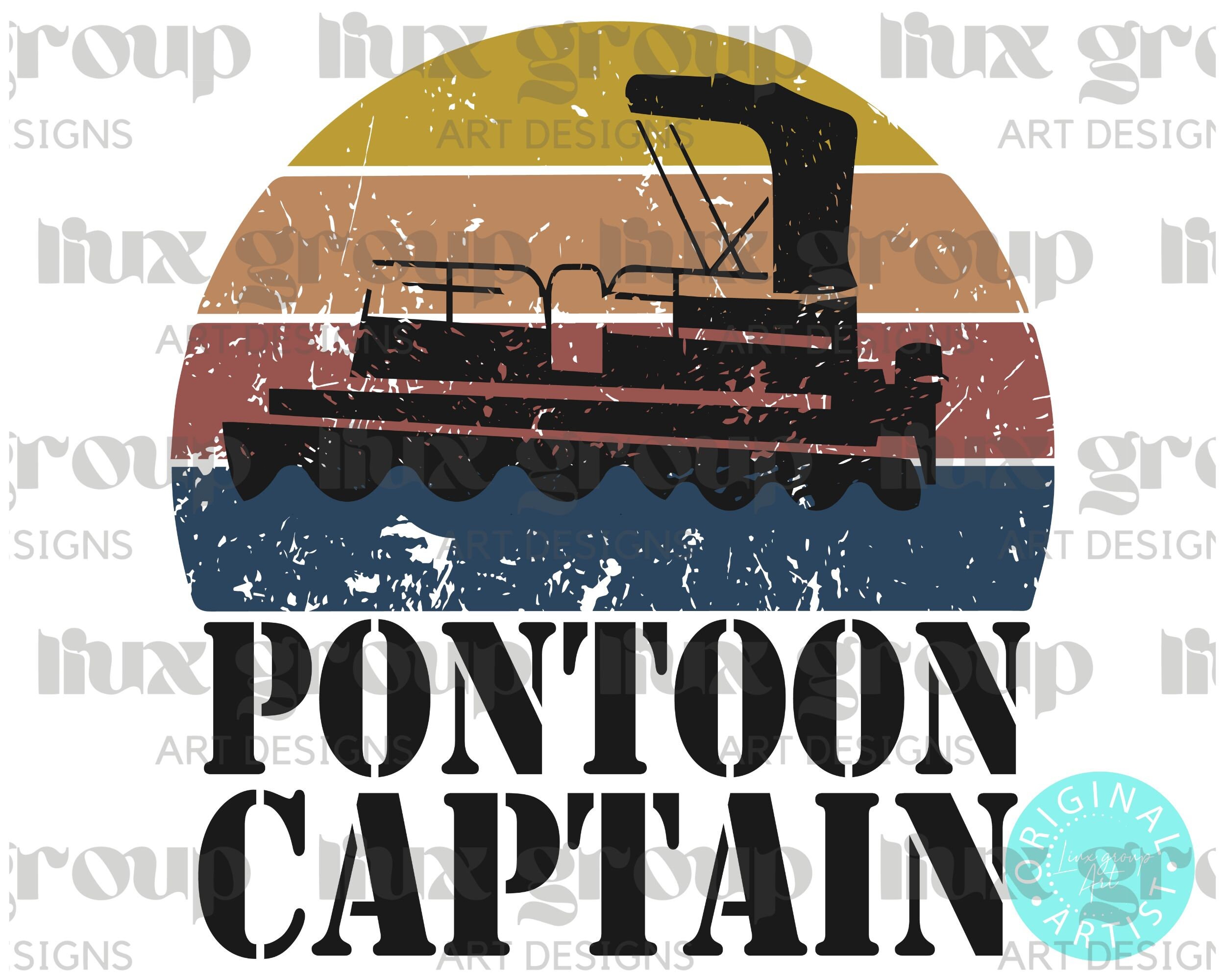 Pontoon Captain PNG, Captain PNG Sublimation Design Download, Pontoon ...