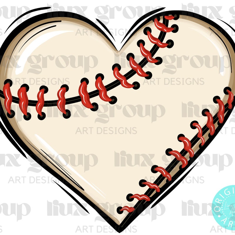 Baseball Heart - Etsy