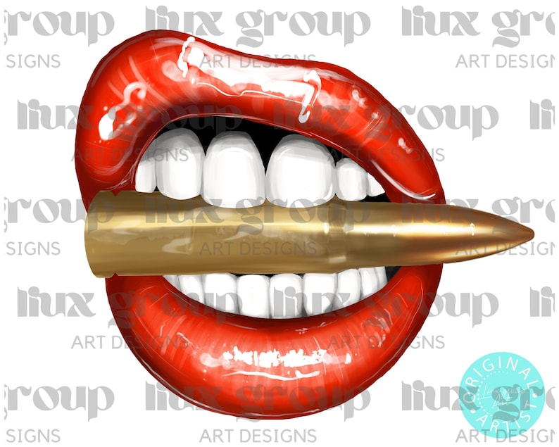Lips With Bullet PNG Designs Lips PNG Lips Hand Drawn - Etsy