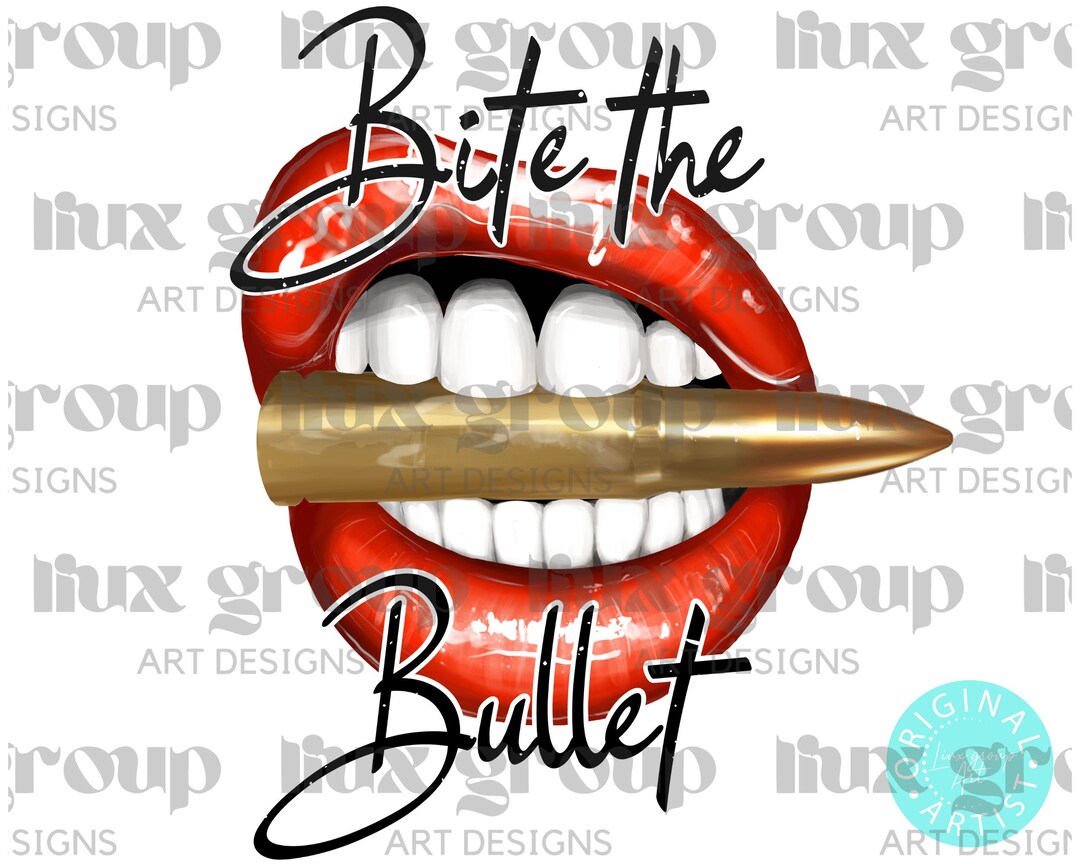 Lips Bite the Bullet PNG Designs, Lips PNG, Lips Hand Drawn Sublimation ...