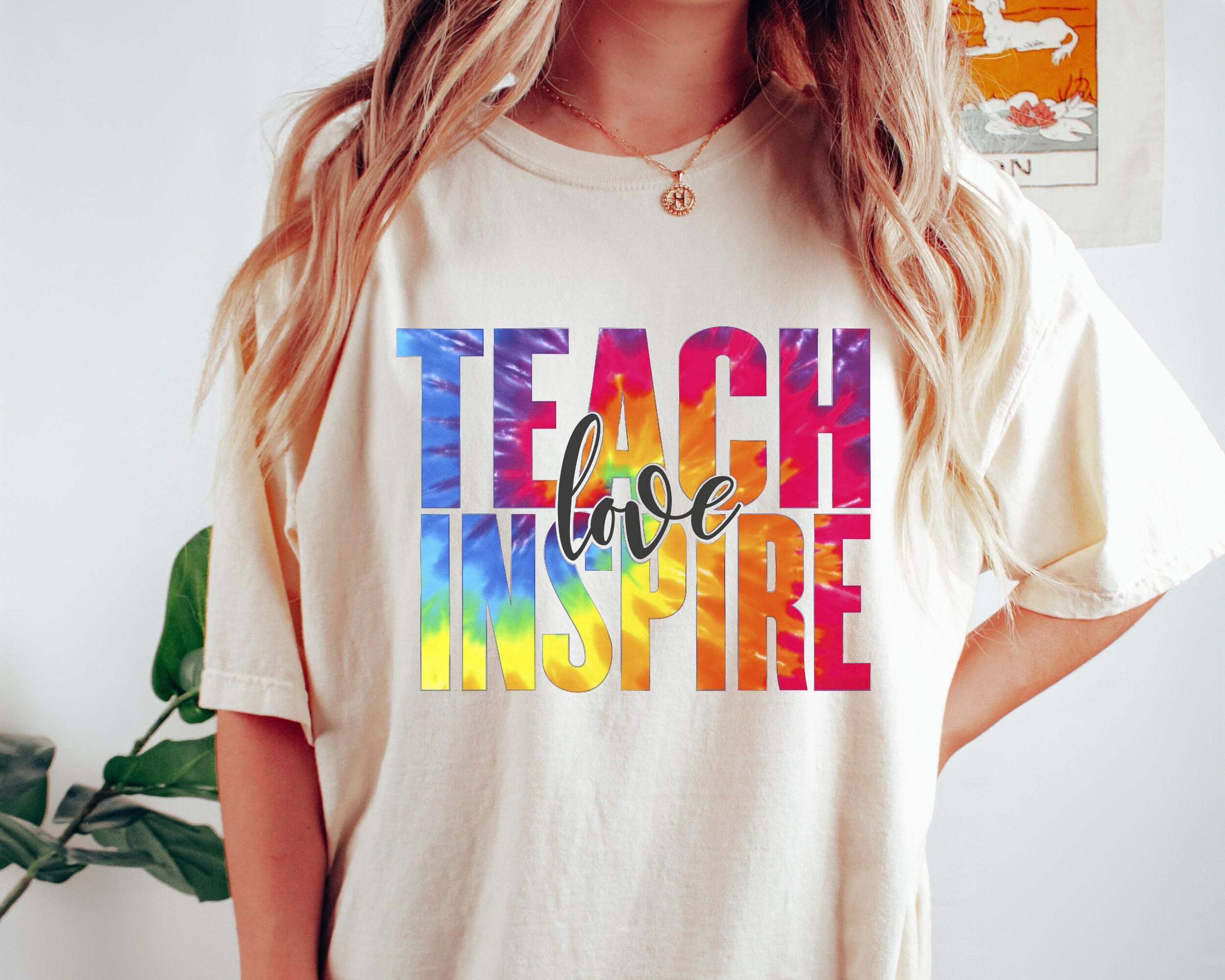 Teach Love Inspire PNG, Teacher PNG Sublimation Designs, School Png ...