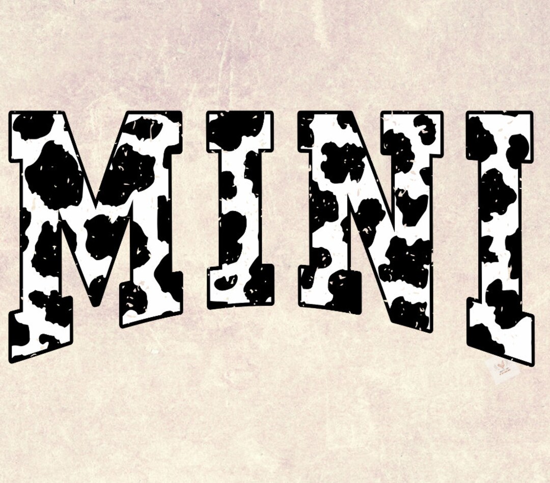 MINI Cow Print DTF Mini Dtf TRANSFER Direct to Film Cold Peel Transfer ...