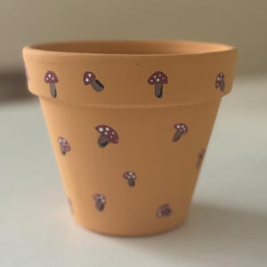 Hand Painted Clay Pots - Etsy