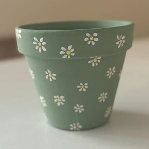 Hand Painted Clay Pots - Etsy