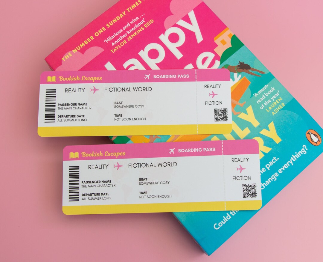 Boarding Pass Bookmark, Summer Holidays Reading, Cute Bookmark, Summer ...