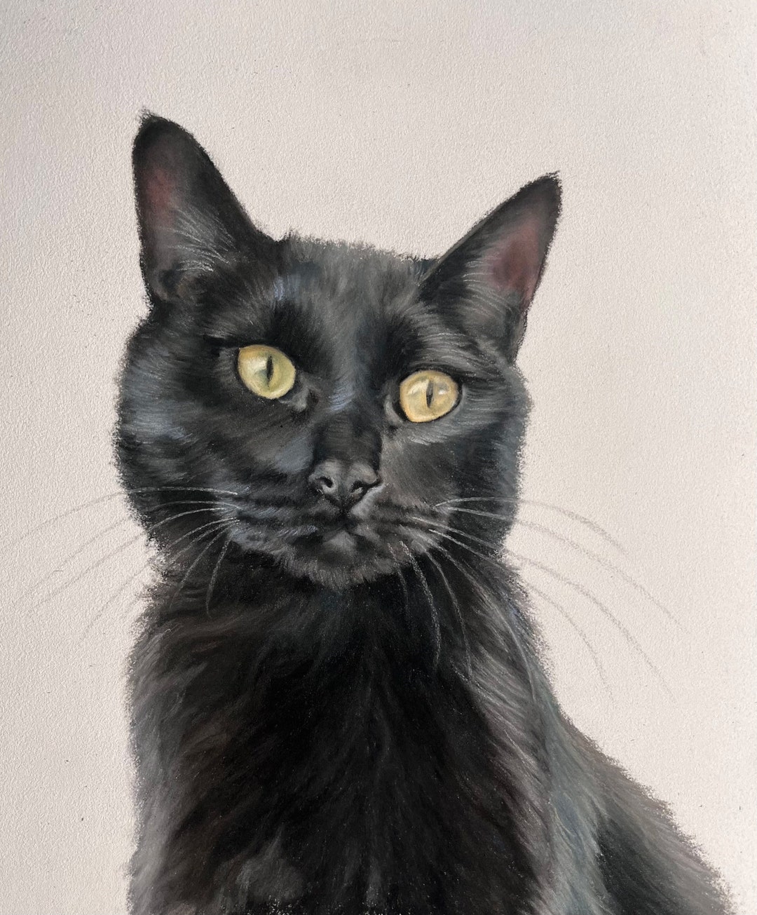 Custom Pet Portrait, Made to Order, Pastel Painting, Gift for Cat Lover ...