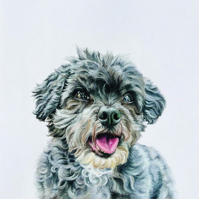 Custom Pet Portrait, Pastel Painting, Dog Portrait, Dog Memorial - Etsy