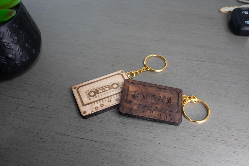 Custom Cassette Tape Keychain: Personalized Spotify Code, Maple or ...