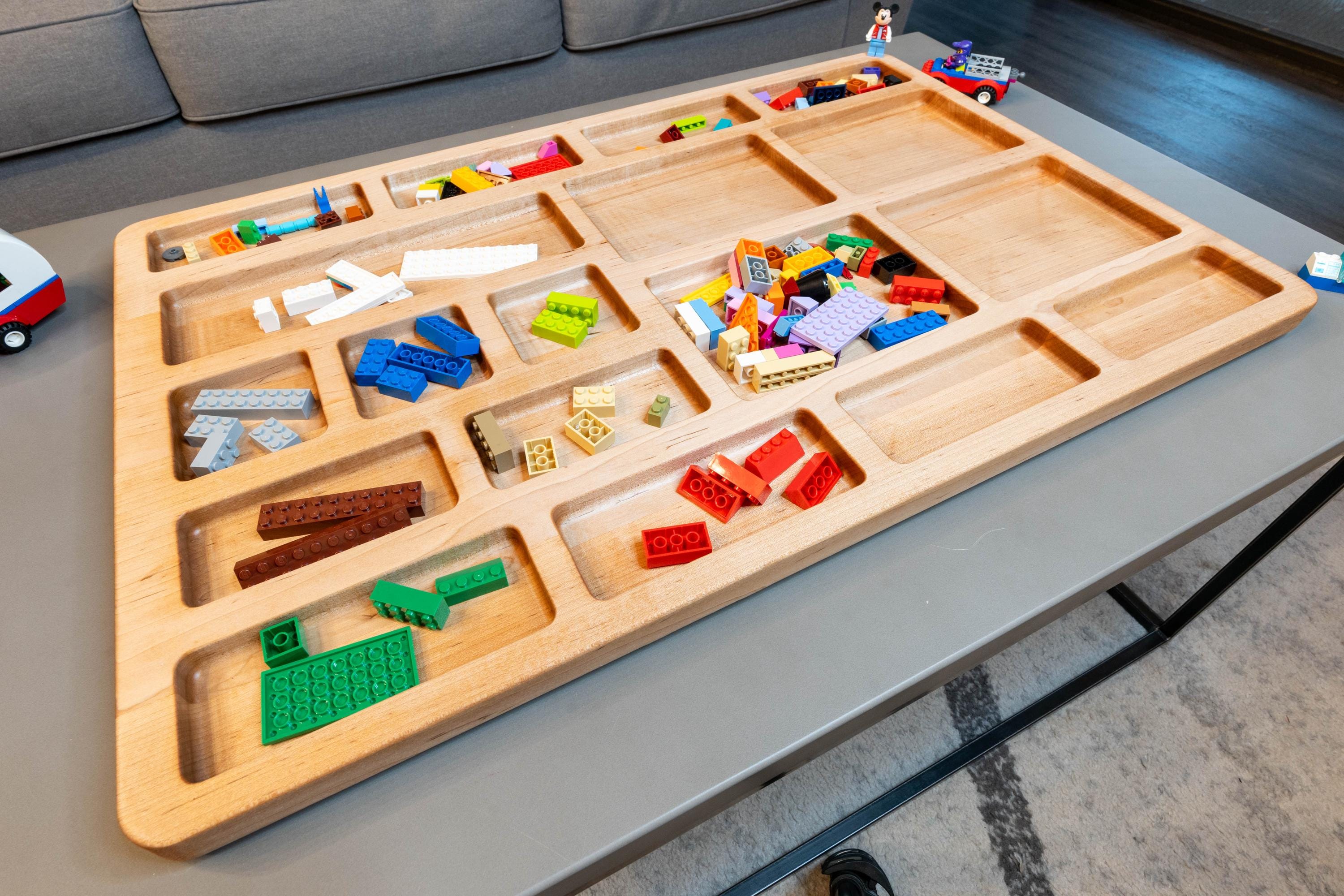 Handcrafted Maple Hardwood Building Block Organizer Tray - Etsy