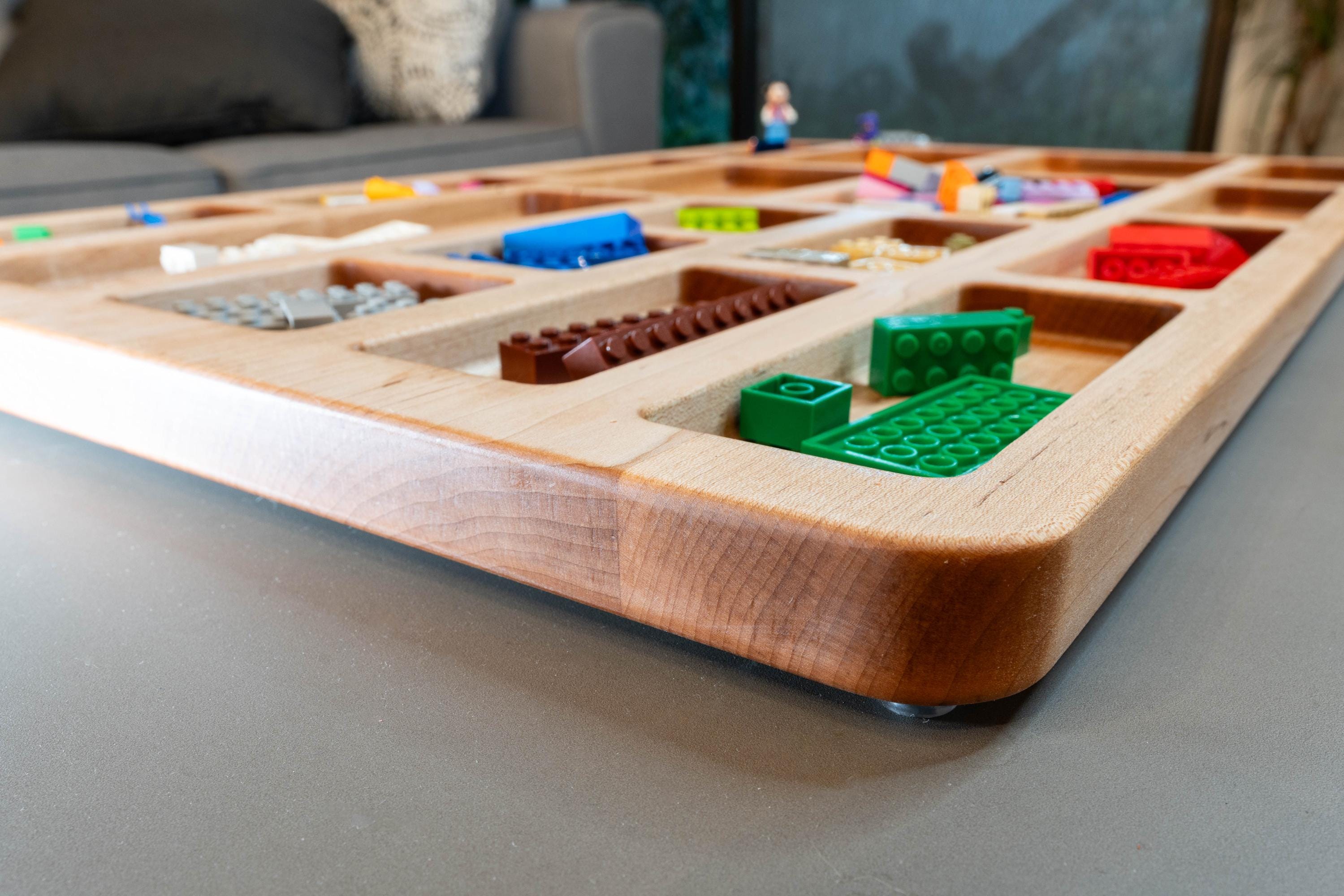 Handcrafted Maple Hardwood Building Block Organizer Tray - Etsy