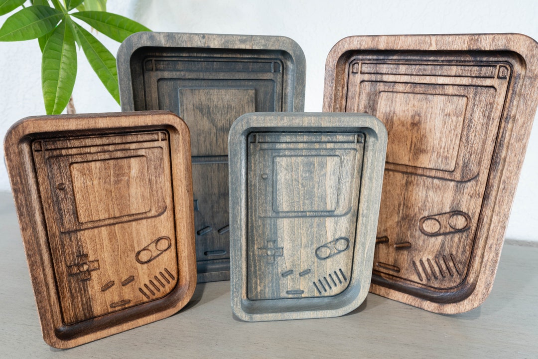 Handcrafted Wooden Tray: Retro Console Inlay, Gamer Decor - Etsy