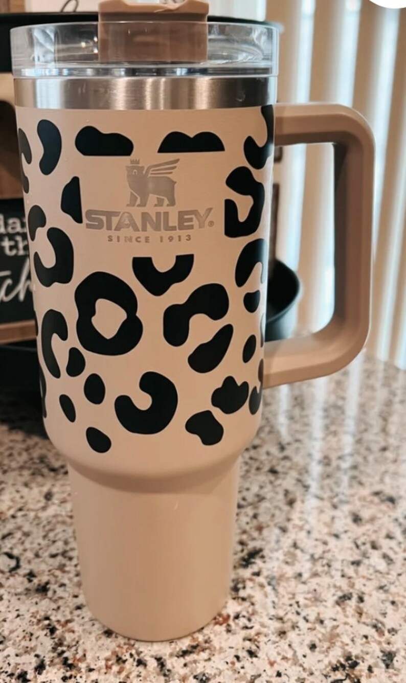 Stanley Cup DECAL |leopard Print| Cow Print Mug|decal ONLY| Custom ...