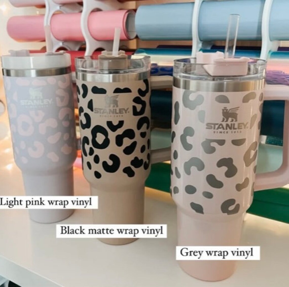 Stanley Cup DECAL leopard Print Cow Print DECAL ONLY - Etsy