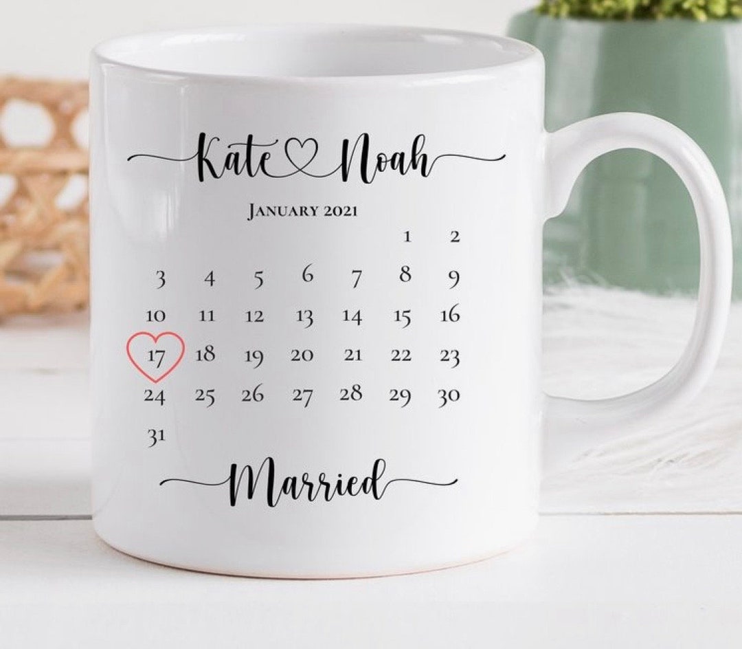 Anniversary/ Wedding Date Coffee Mug|custom Mug|gift for Wife|gift for ...