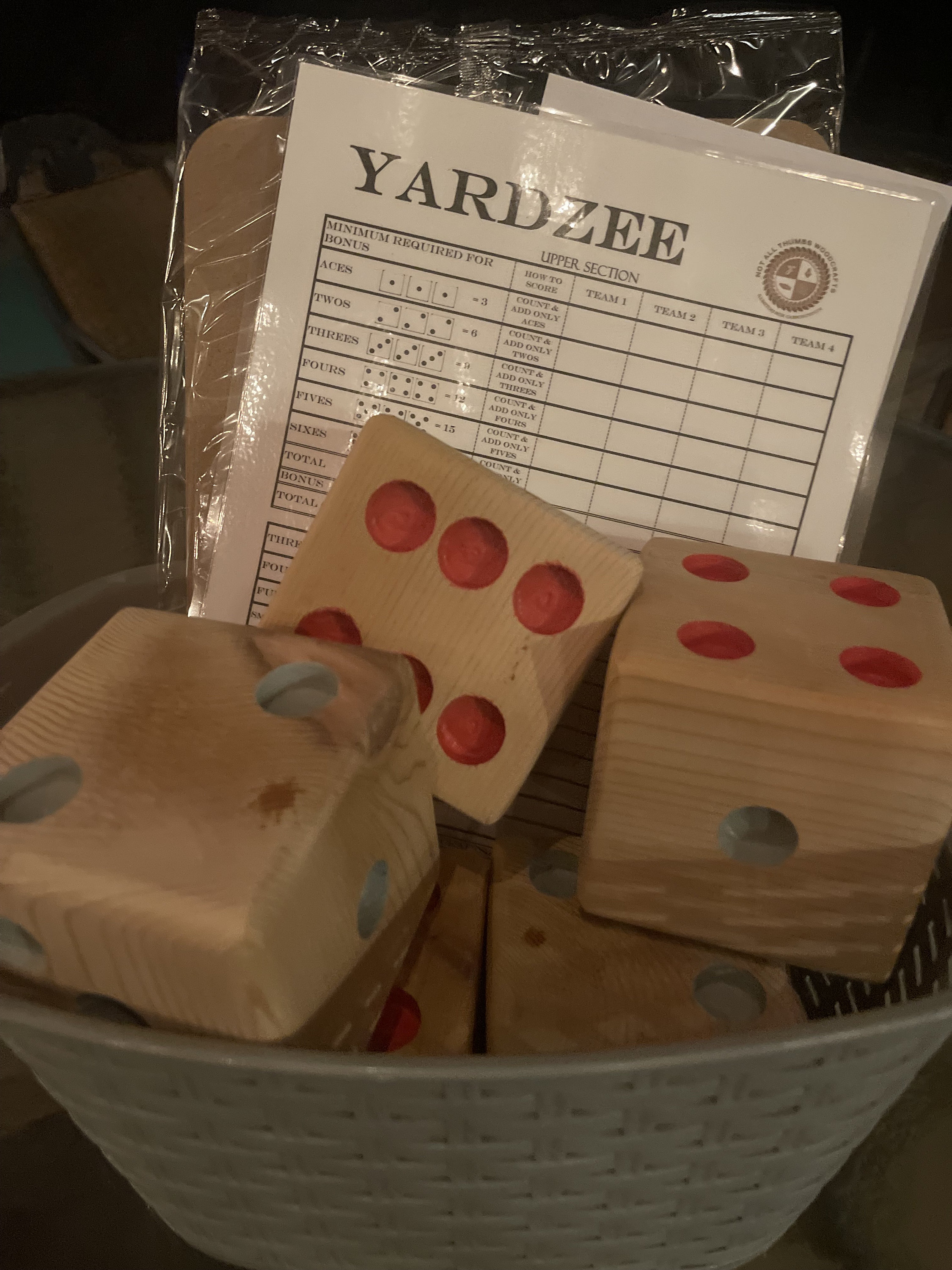 YARDZEE - "4x4" Cedar Yard Game - Etsy