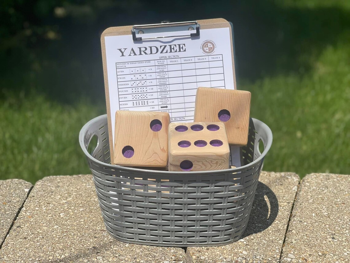 YARDZEE 4x4 Cedar Yard Game - Etsy