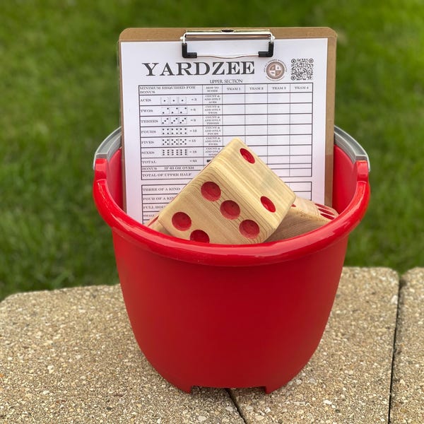 YARDZEE 4x4 Cedar Yard Game - Etsy