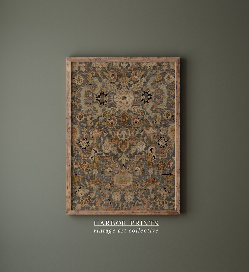 Printable Art Gold Vintage Neutral Tapestry Print Antique - Etsy