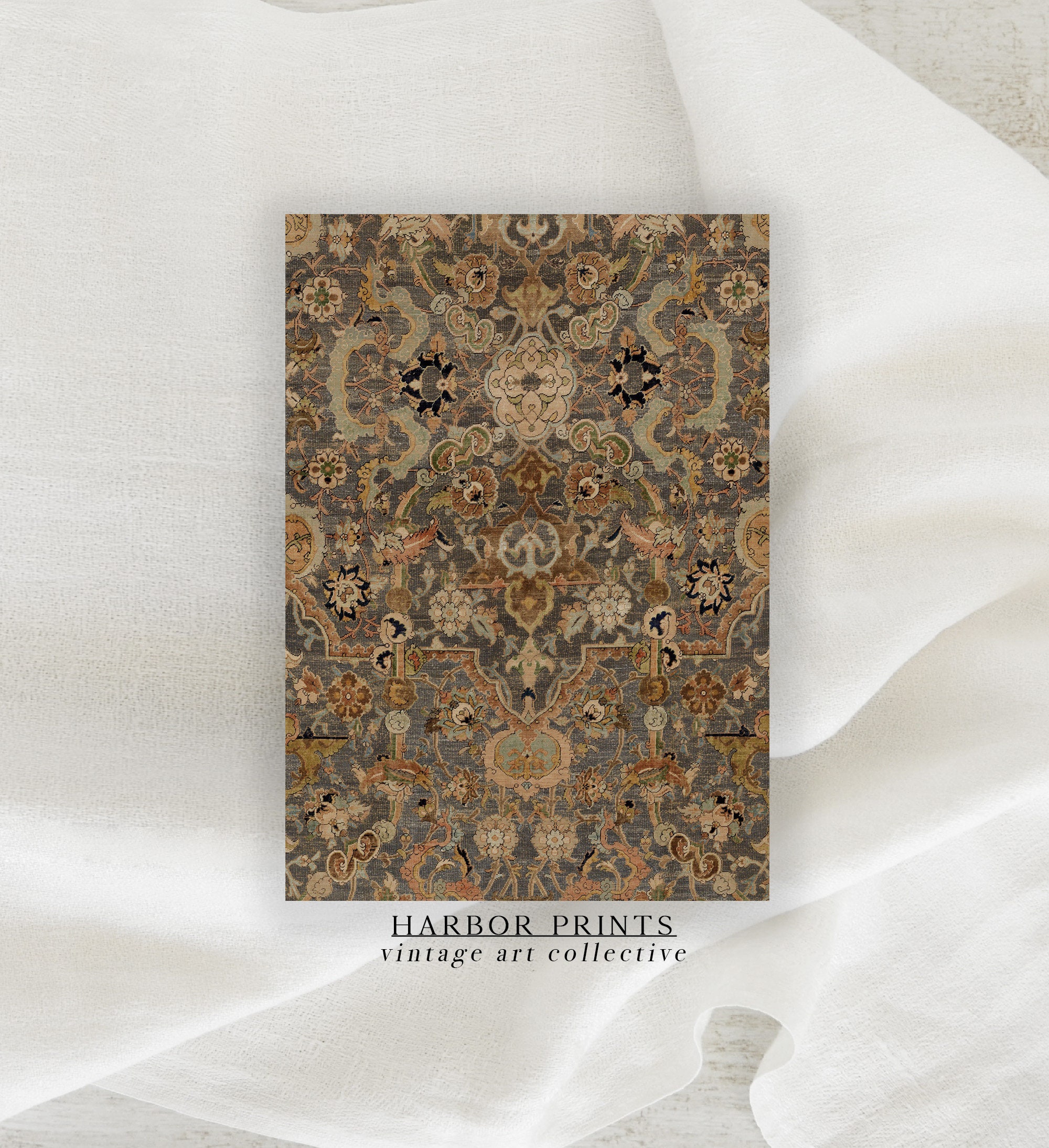 Printable Art Gold Vintage Neutral Tapestry Print Antique - Etsy