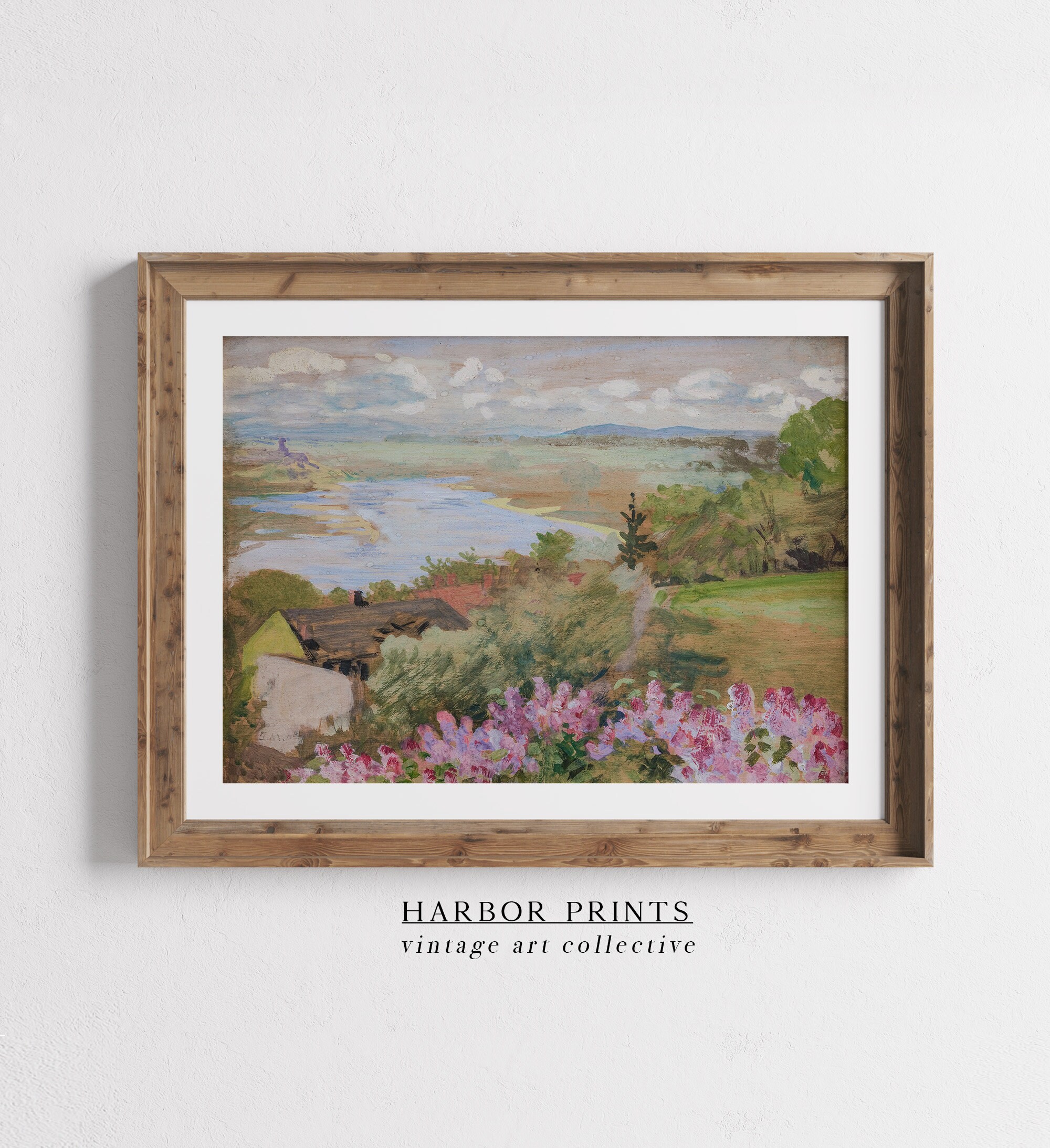 Spring Country Oil Painting, Cottagcore Farmhouse Decor, Printable ...