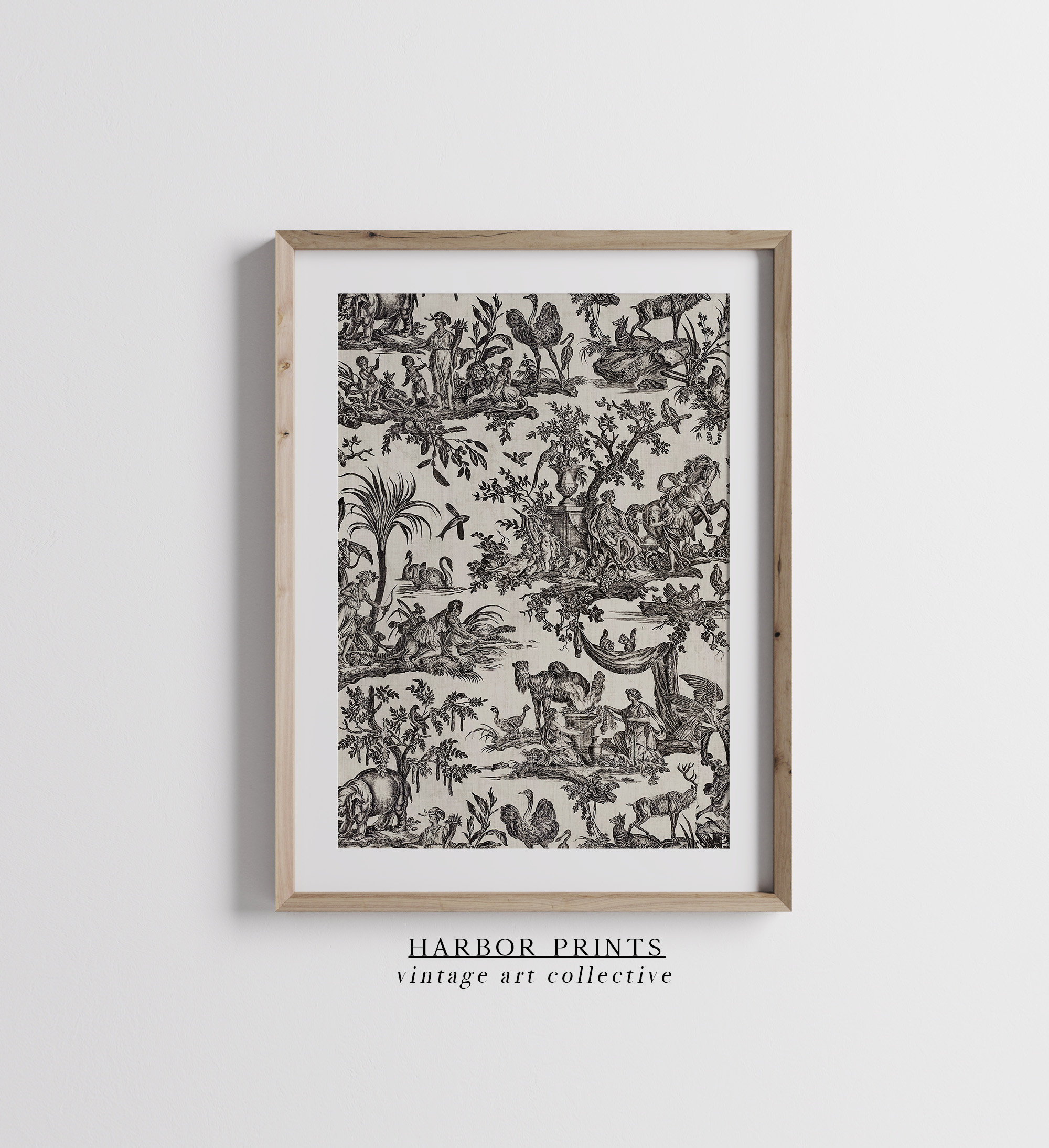 Printable Vintage Tapestry Art, Neutral Antique Pattern Farmhouse Decor ...