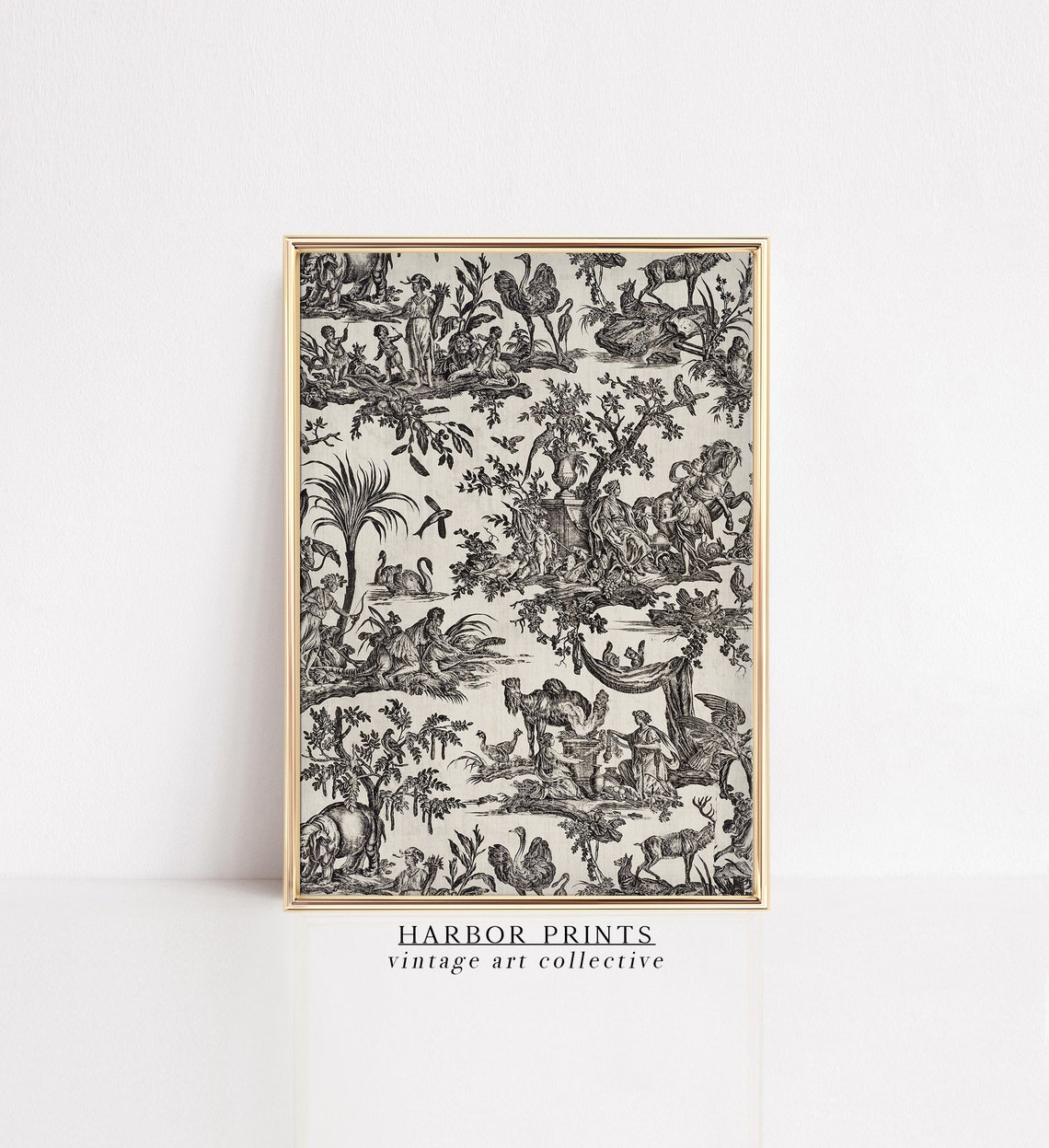 Printable Vintage Tapestry Art, Neutral Antique Pattern Farmhouse Decor ...