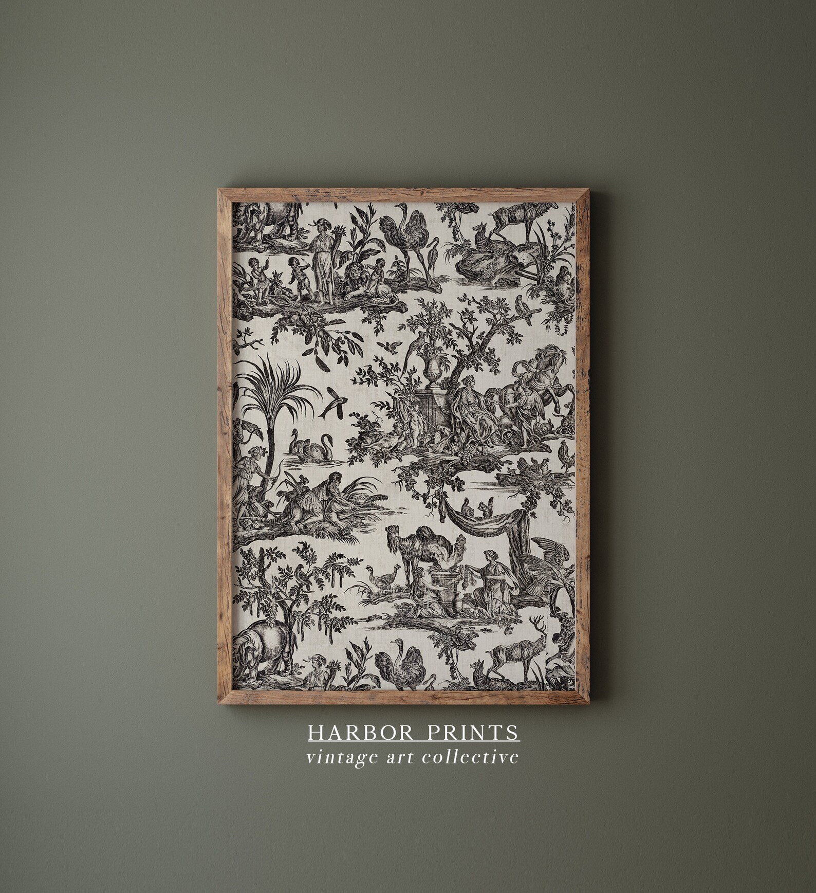 Printable Vintage Tapestry Art, Neutral Antique Pattern Farmhouse Decor ...