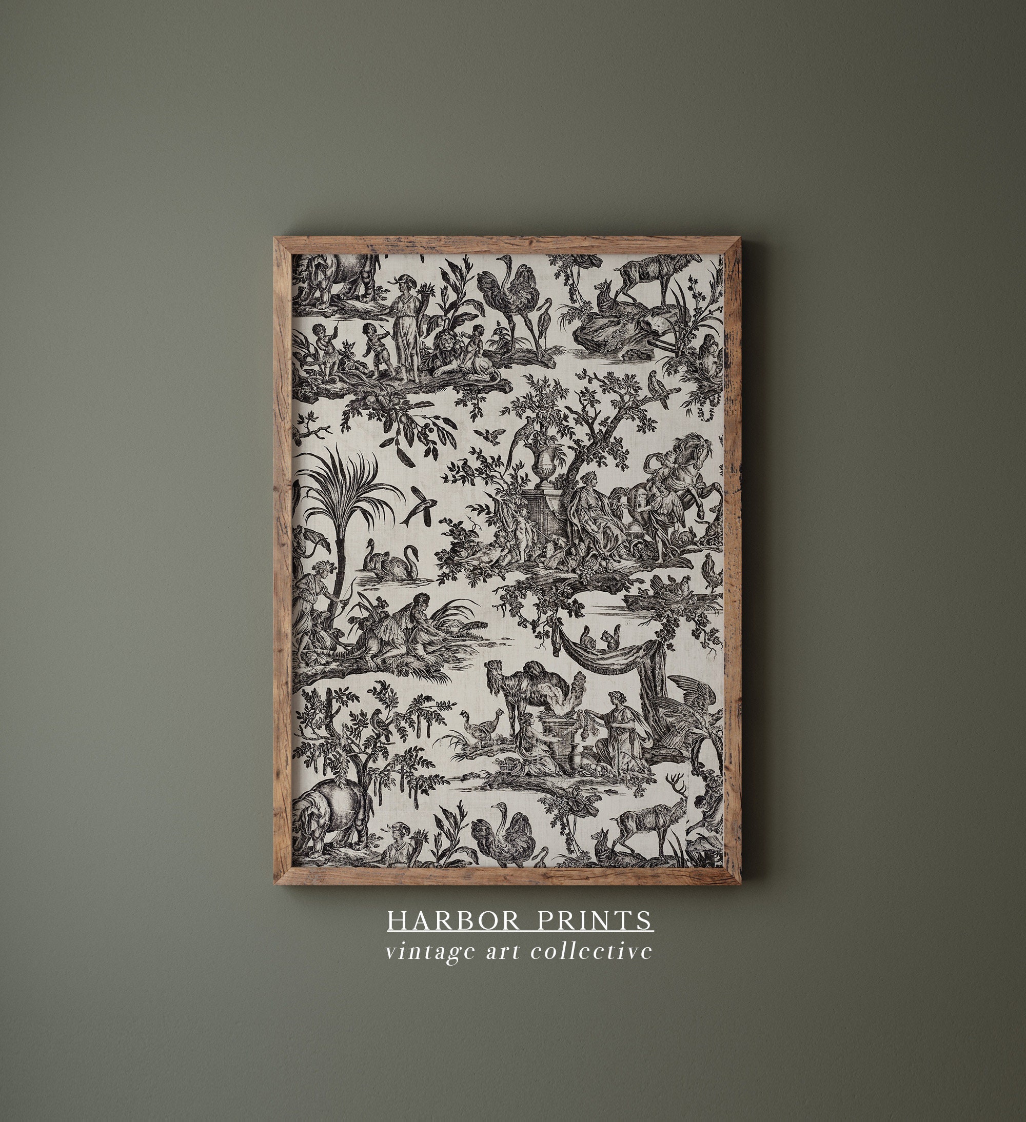 Printable Vintage Tapestry Art, Neutral Antique Pattern Farmhouse Decor ...