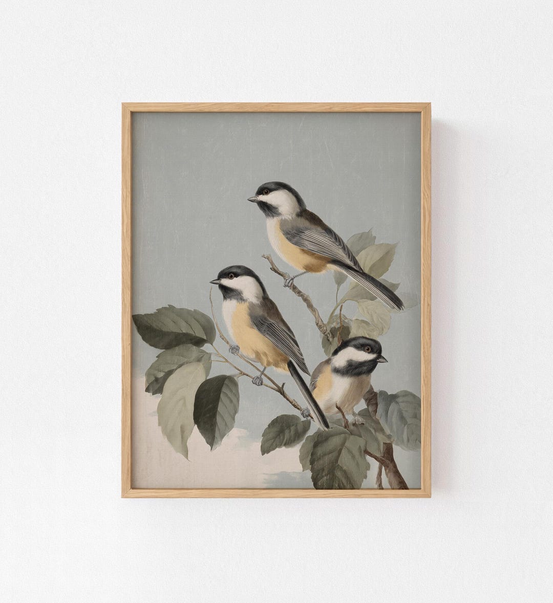 Antique Songbird Branch Wall Decor, Vintage Botanical Bird Print ...